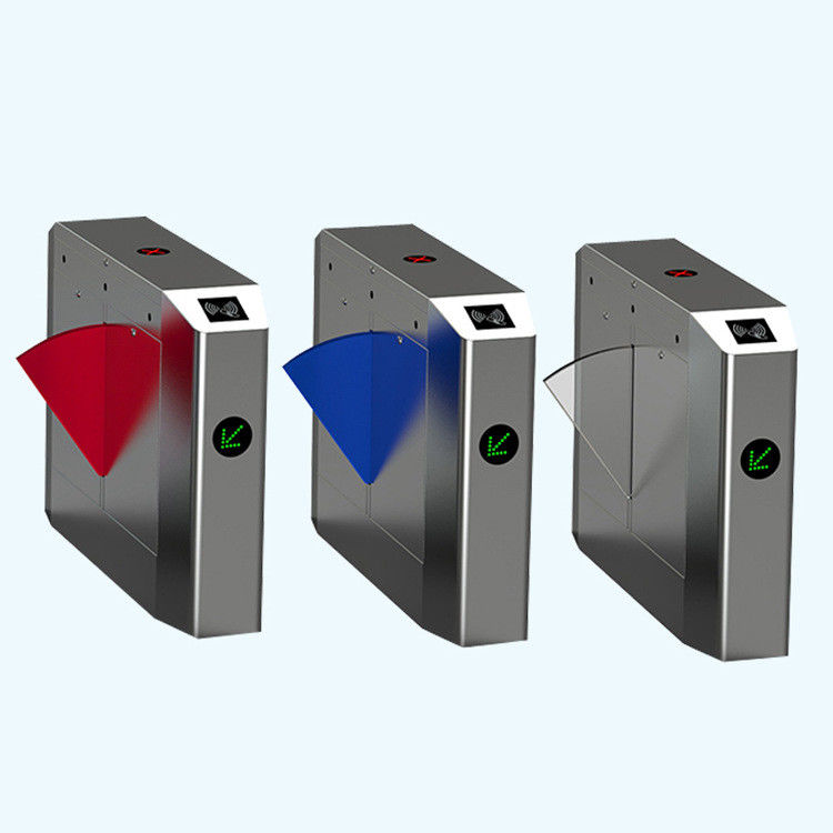 Passage Width 550mm RFID Flap Turnstile Retractable Entrance For Apartment