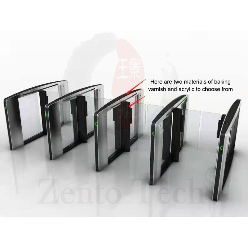 304 Stainless Steel Pedestrian Speed Lane Gate Turnstile 45 People/Minute