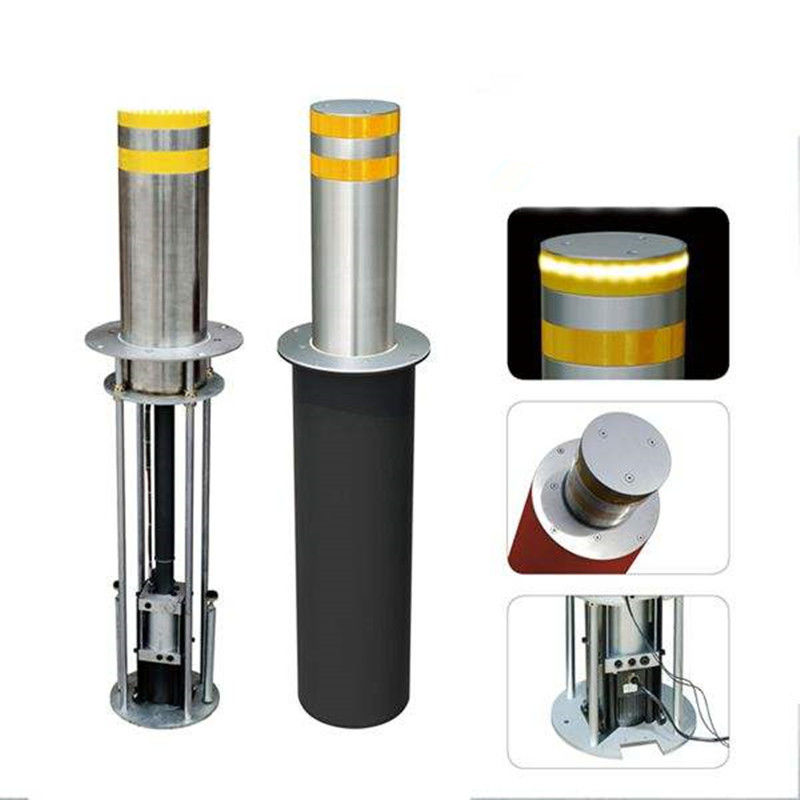 316 Stainless Steel Automatic Retractable Parking Bollards With ...