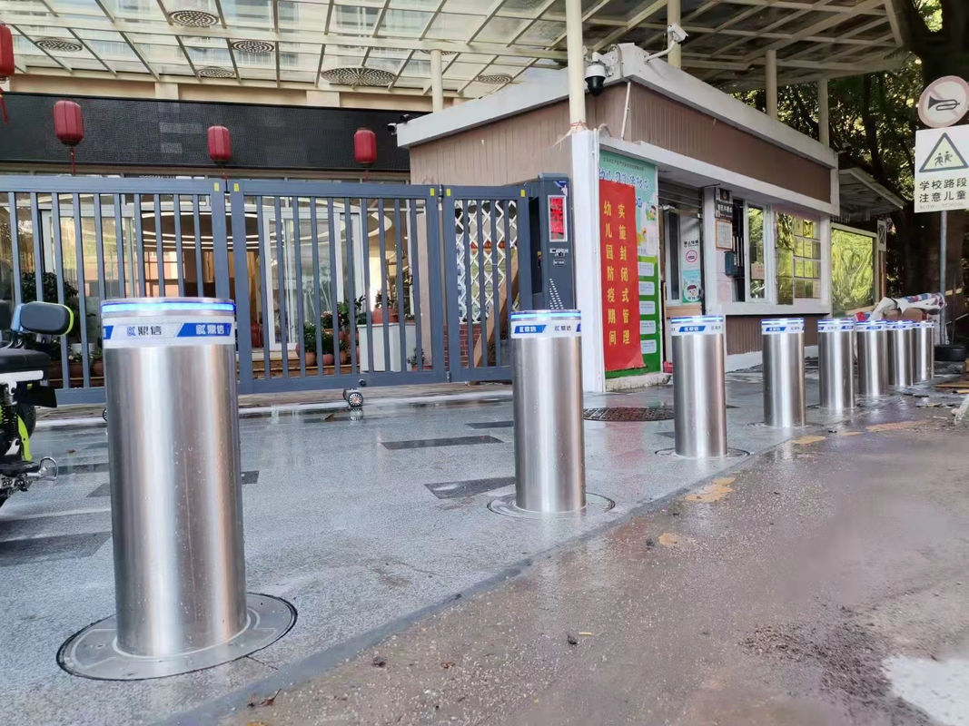 316 Stainless Steel Automatic Retractable Parking Bollards With ...