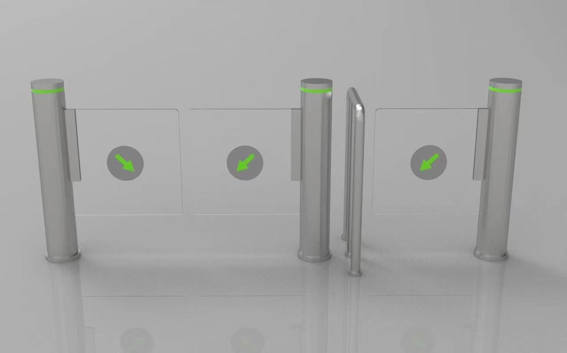 Acrylic 900mm Access Control Speed Gates Office Building Turnstiles OEM