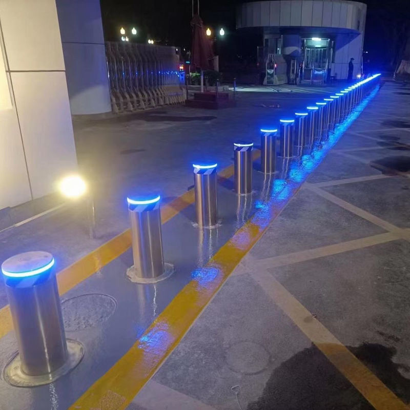 Anti Terrorist Telescopic Driveway Security Bollards Electric 600mm