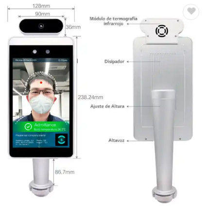 DC12V Face Recognition Terminals Face Access Terminal 4 Core 1.8GHz
