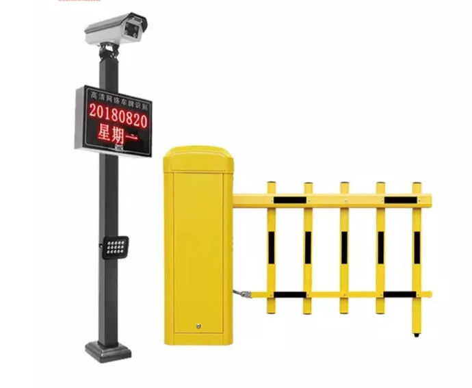 Steel License Plate Recognition LPR Parking System AC 110V