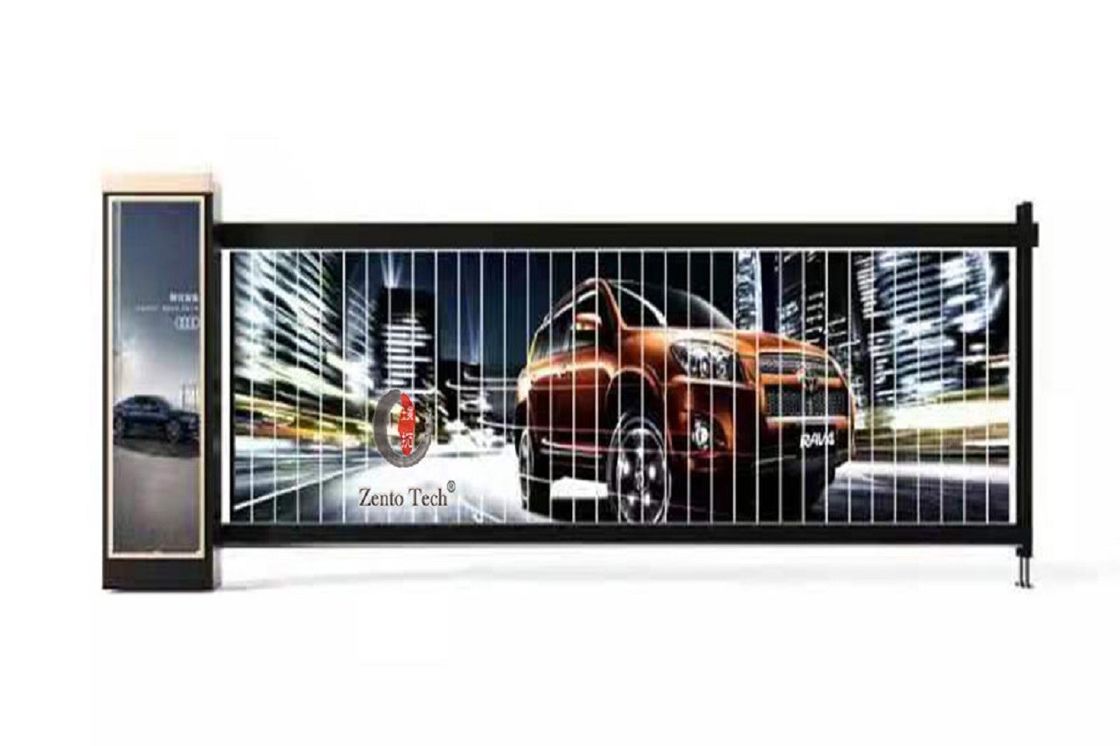 IP44 Stainless Steel Car Park Boom Gate Advertising OEM ODM