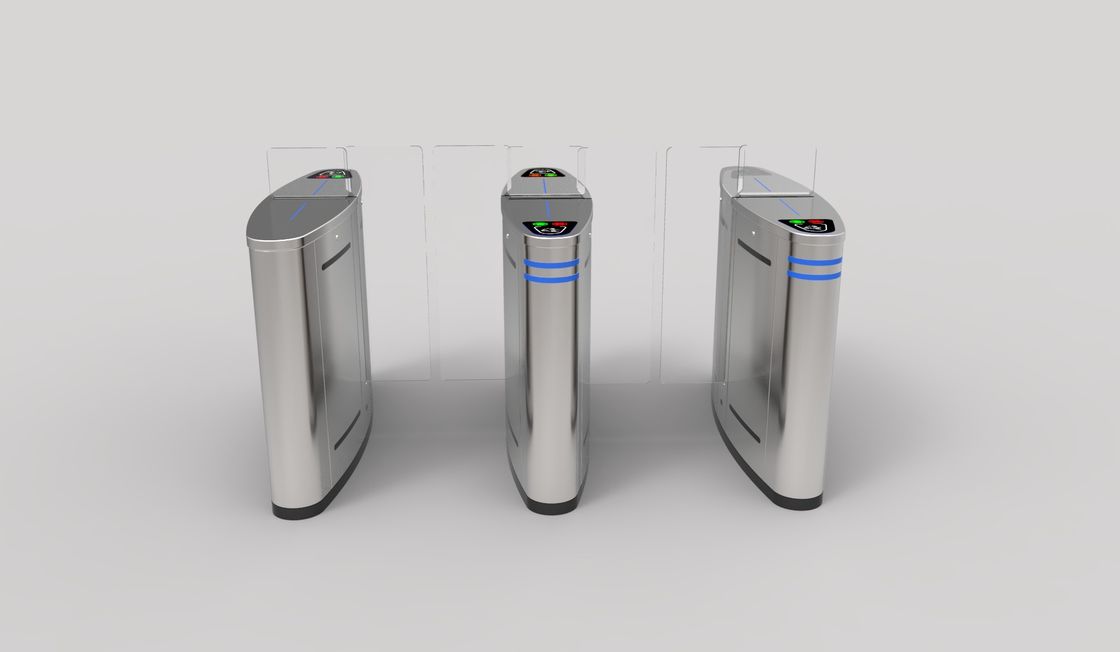 IP66 Acrylic Glass Pedestrian QR Code Scanner Security Sliding Gate ...