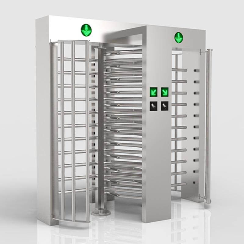 RS485 Employee Entrance Full Height Turnstile DC12V