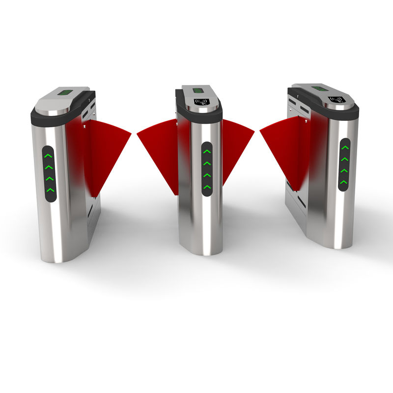 Flap Barrier Turnstile Gate Access Control System with Face/Fingerprint ...