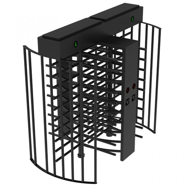 Security Revolving Gate Dual Channel Access Control System Full Height ...