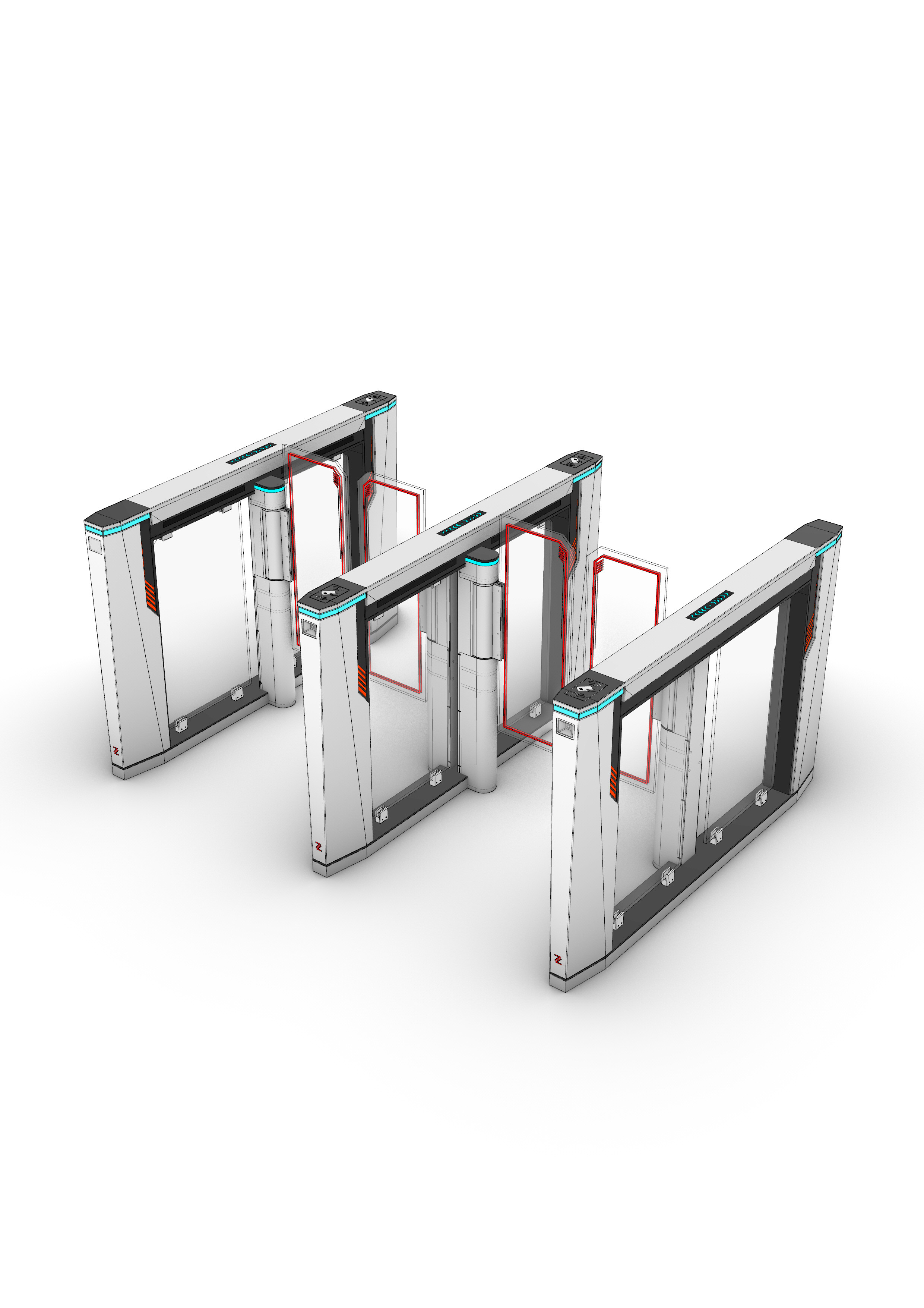 Acrylic Barrier Speed Gate Access Control Gym Turnstile IP65
