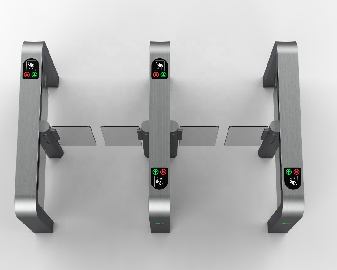 24VDC RFID Speed Lane Gate Turnstile Gate Triple Anti Clamping
