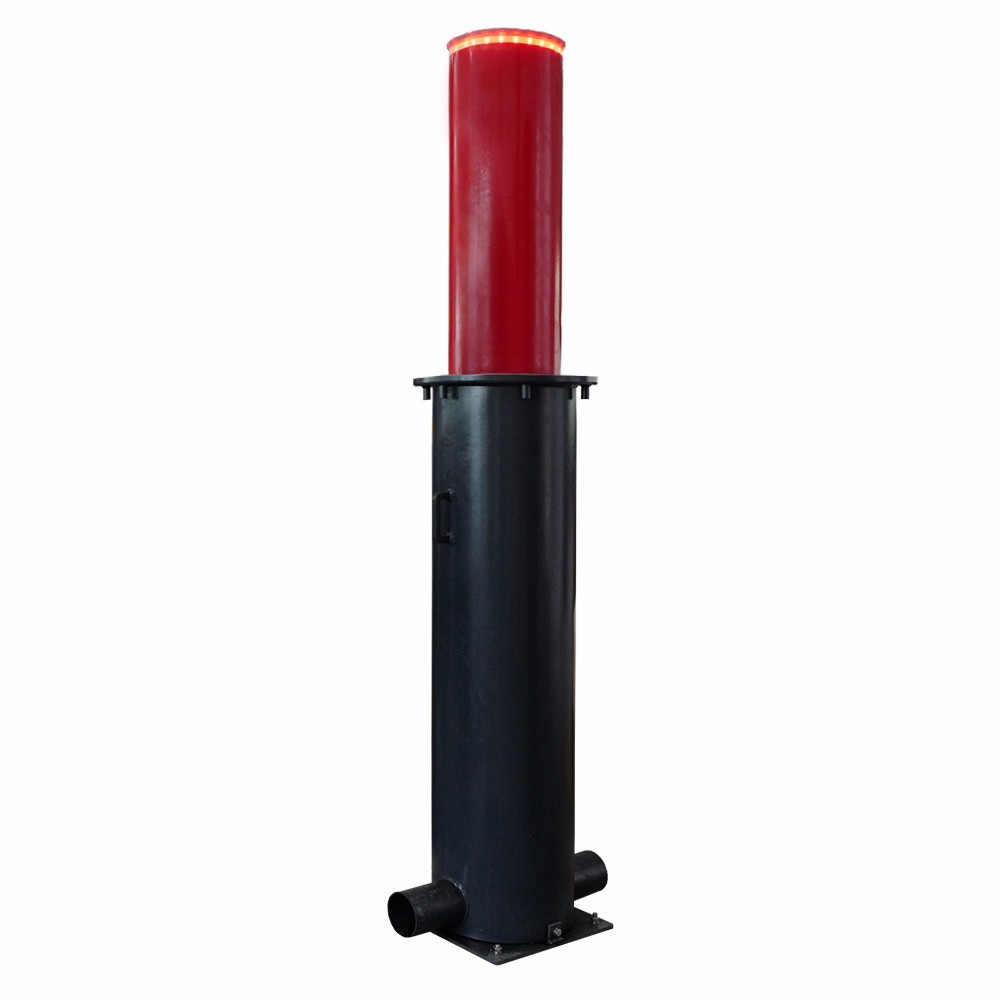 Single Phase 220VAC Hydraulic Rising Bollard Electric Security Bollards K12