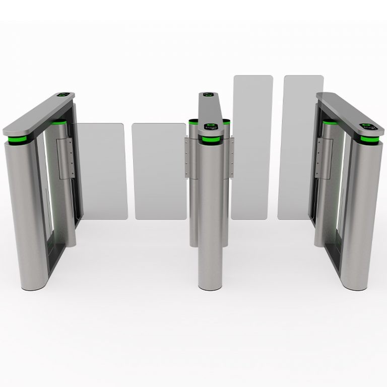 Floor Mounted Speed Lane Gate Turnstile Quick Pass Pedestrian Swing Gate