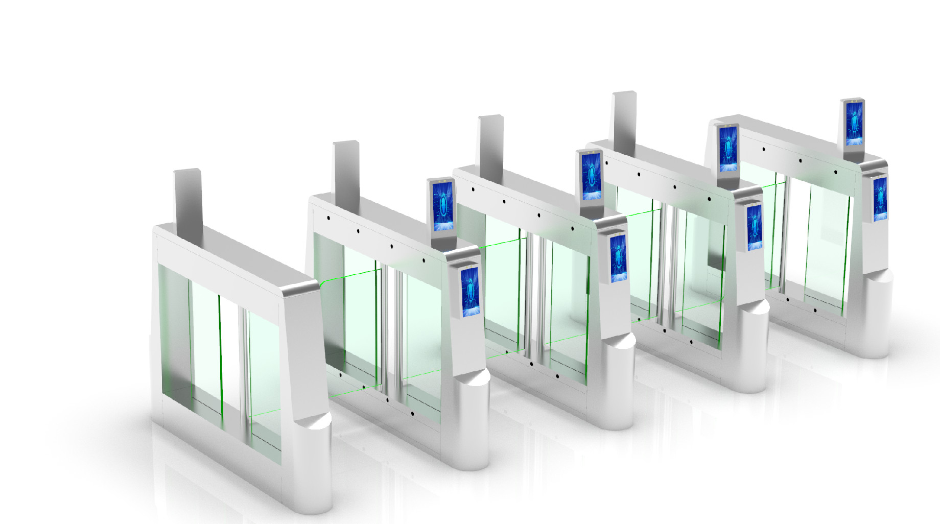 Amusement Park Turnstile System with SUS304 Material and 1.5mm Thickness
