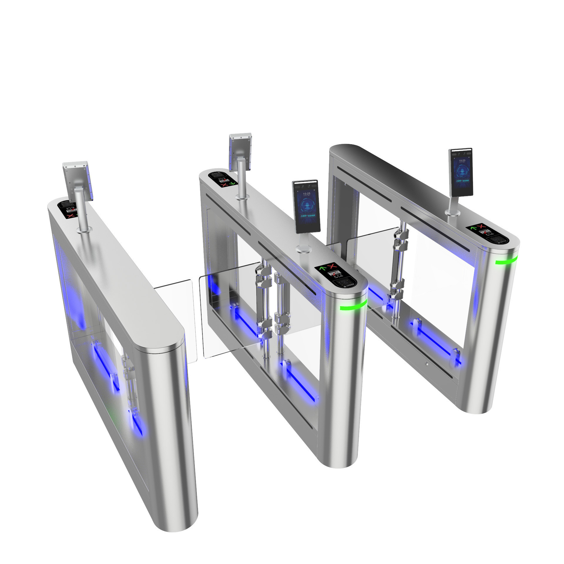 Access Control System Swing Gate Turnstile Face Recognition Turnstile Gate