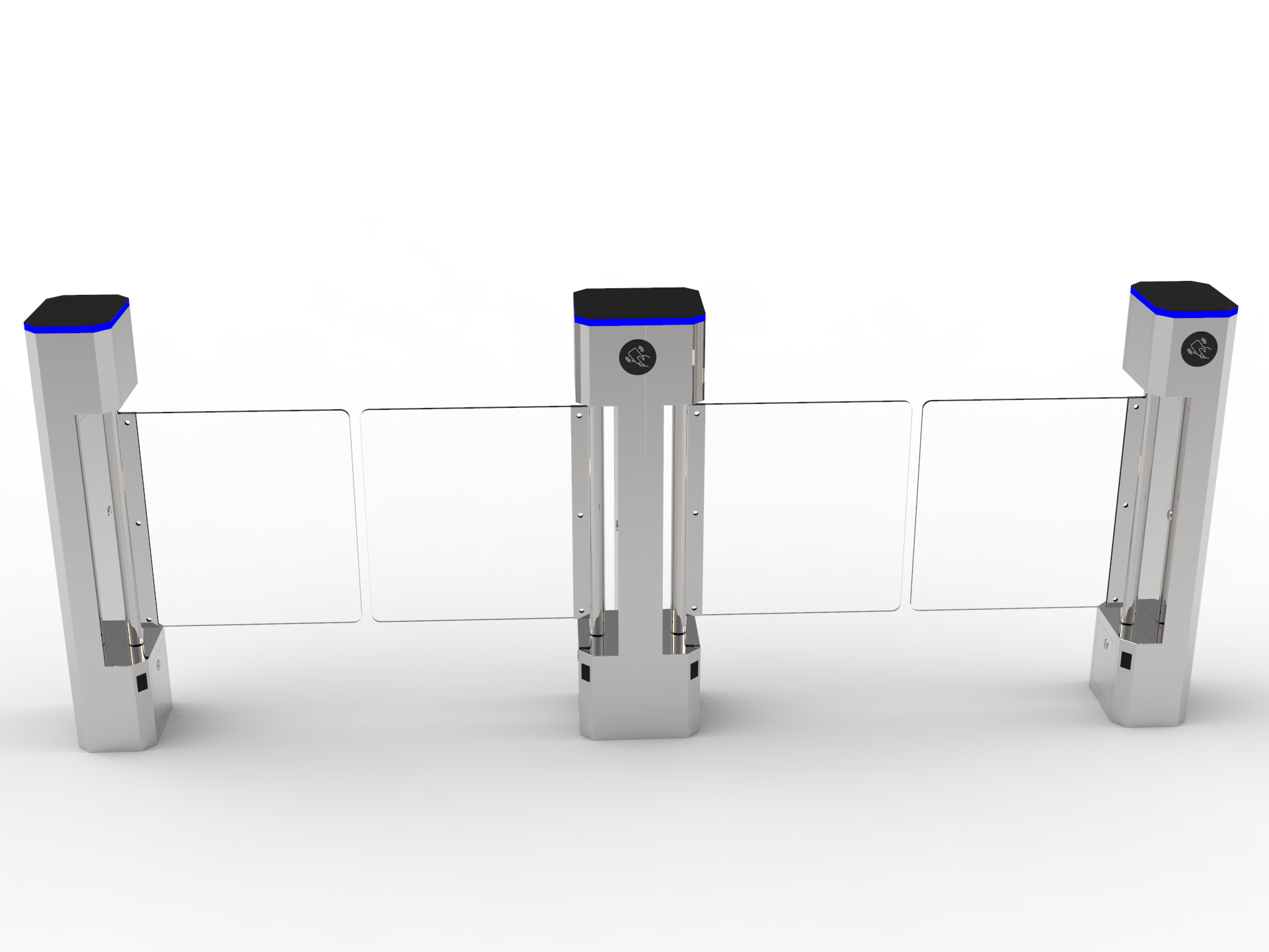 ZT-923C Supermarket Swing Barrier Turnstile | Access Control